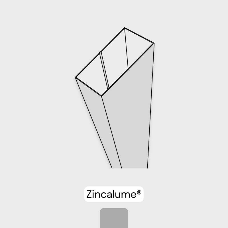 Rectangular Downpipe - Zincalume – eRoofing Australia