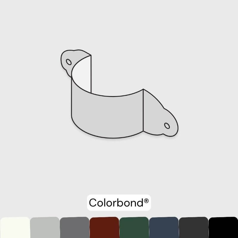 Bracket - Round Downpipe - Colorbond – eRoofing Australia