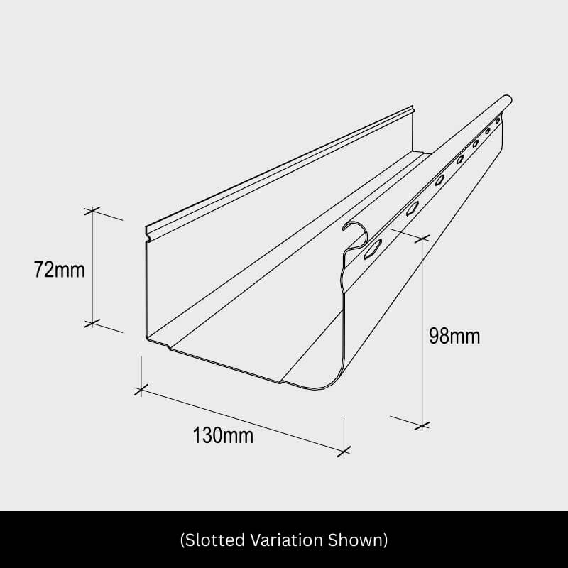 Queenslander Quad Gutter - Colorbond – eRoofing Australia